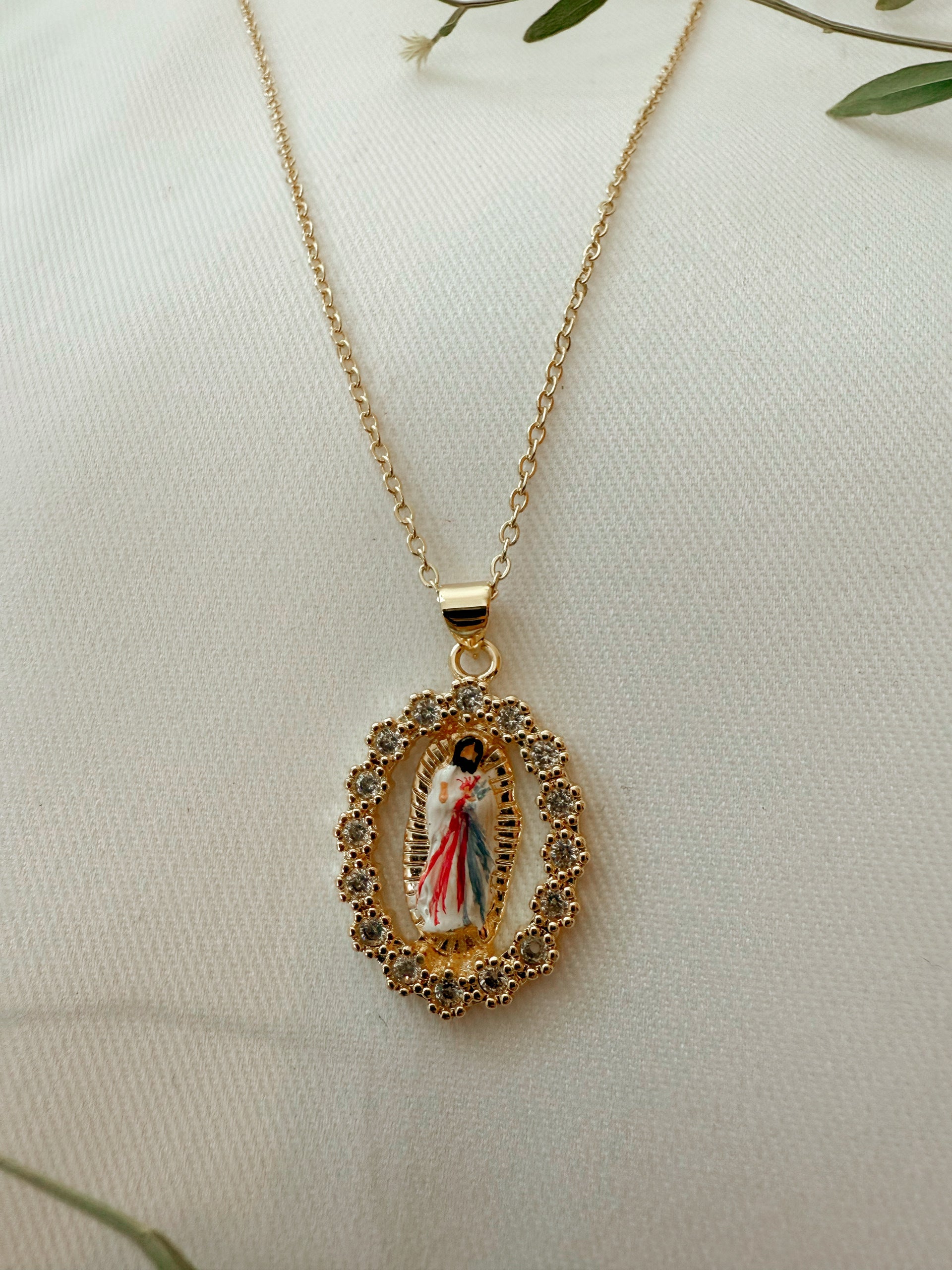 Jesus In Divine Mercy Necklace | Harleigh Leonards Designs